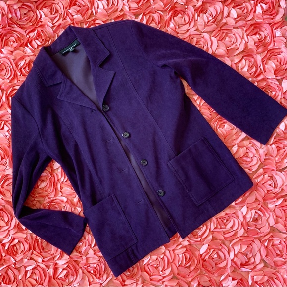 Jackets & Coats | Vintage Deep Purple Jacket | Poshmark